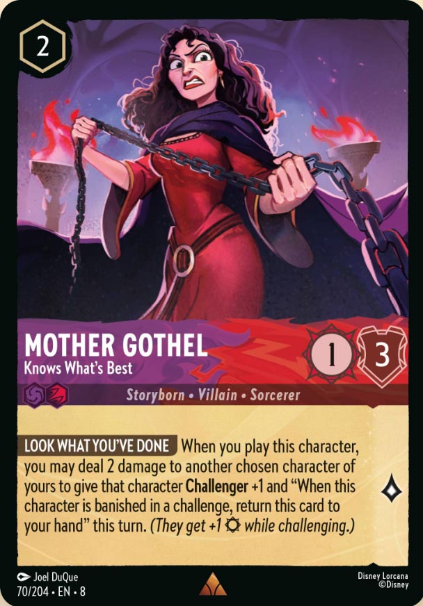 Mother Gothel, Knows What's Best : Disney Lorcana TCG Mother Gothel, Knows What's Best : Disney Lorcana TCG