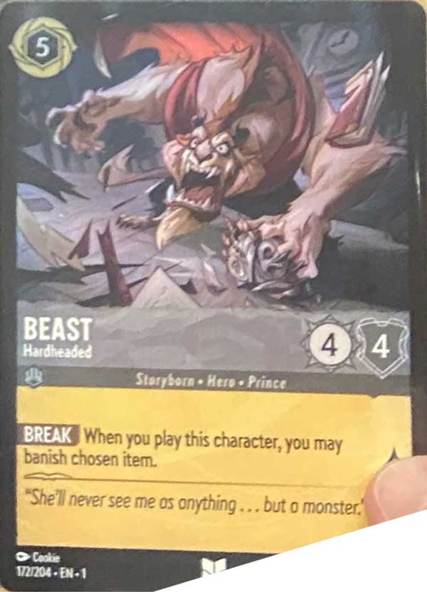 Beast, Hardheaded : Disney Lorcana TCG