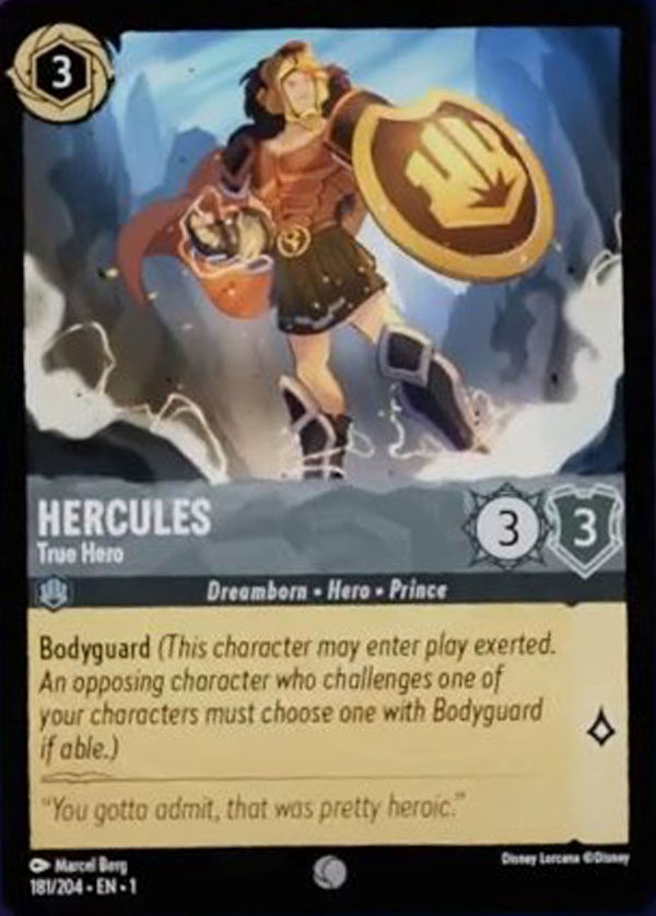 Hercules, True Hero : Disney Lorcana TCG