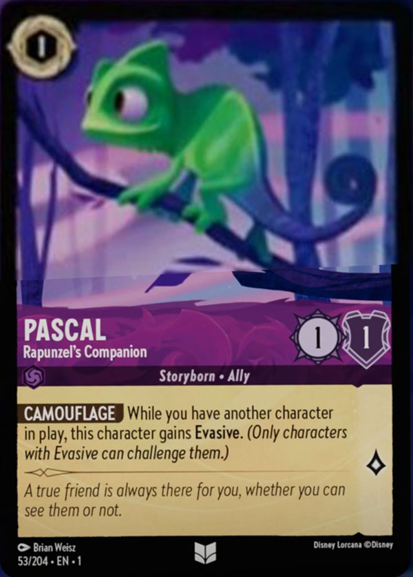 Pascal, Rapunzel's Companion : Disney Lorcana TCG