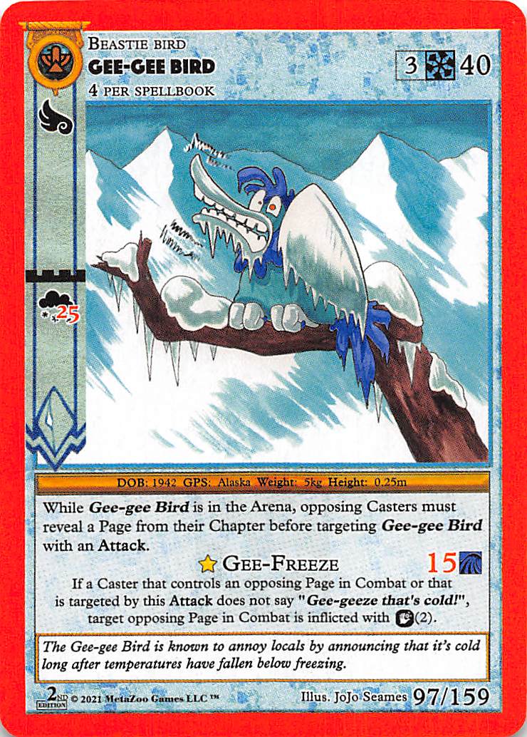 Gee-gee Bird : Metazoo : Base